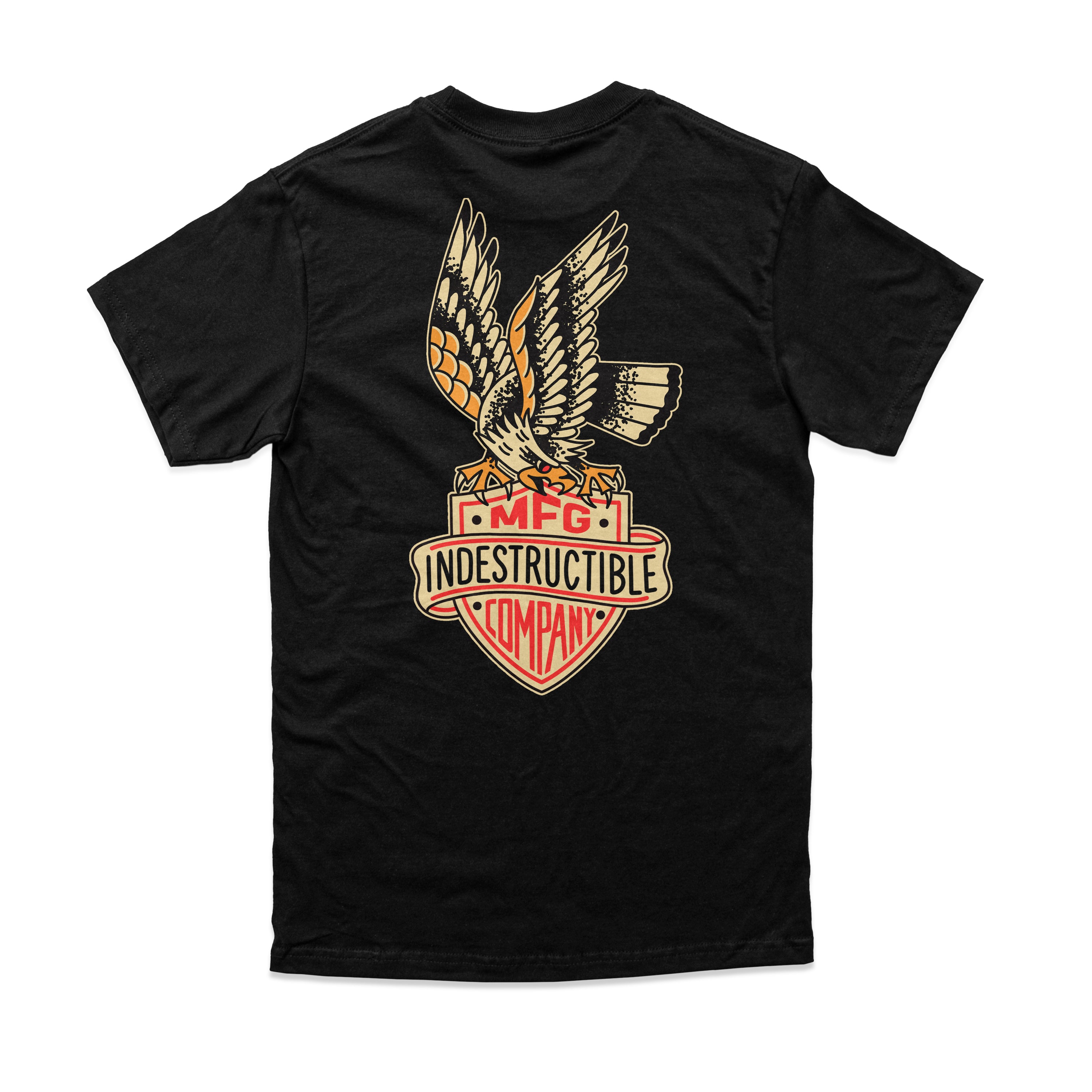 Banner & Shield Tee – Indestructible MFG
